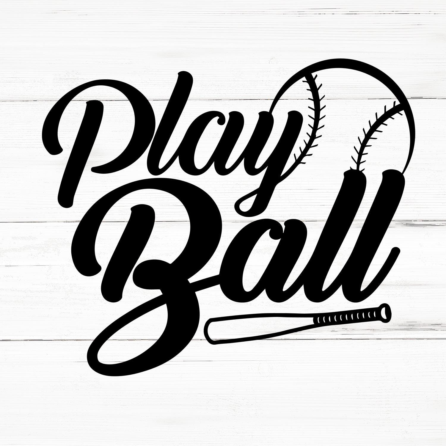Play Ball SVG, Play Ball PNG, Play Ball Design Files, Play Ball Bundle ...
