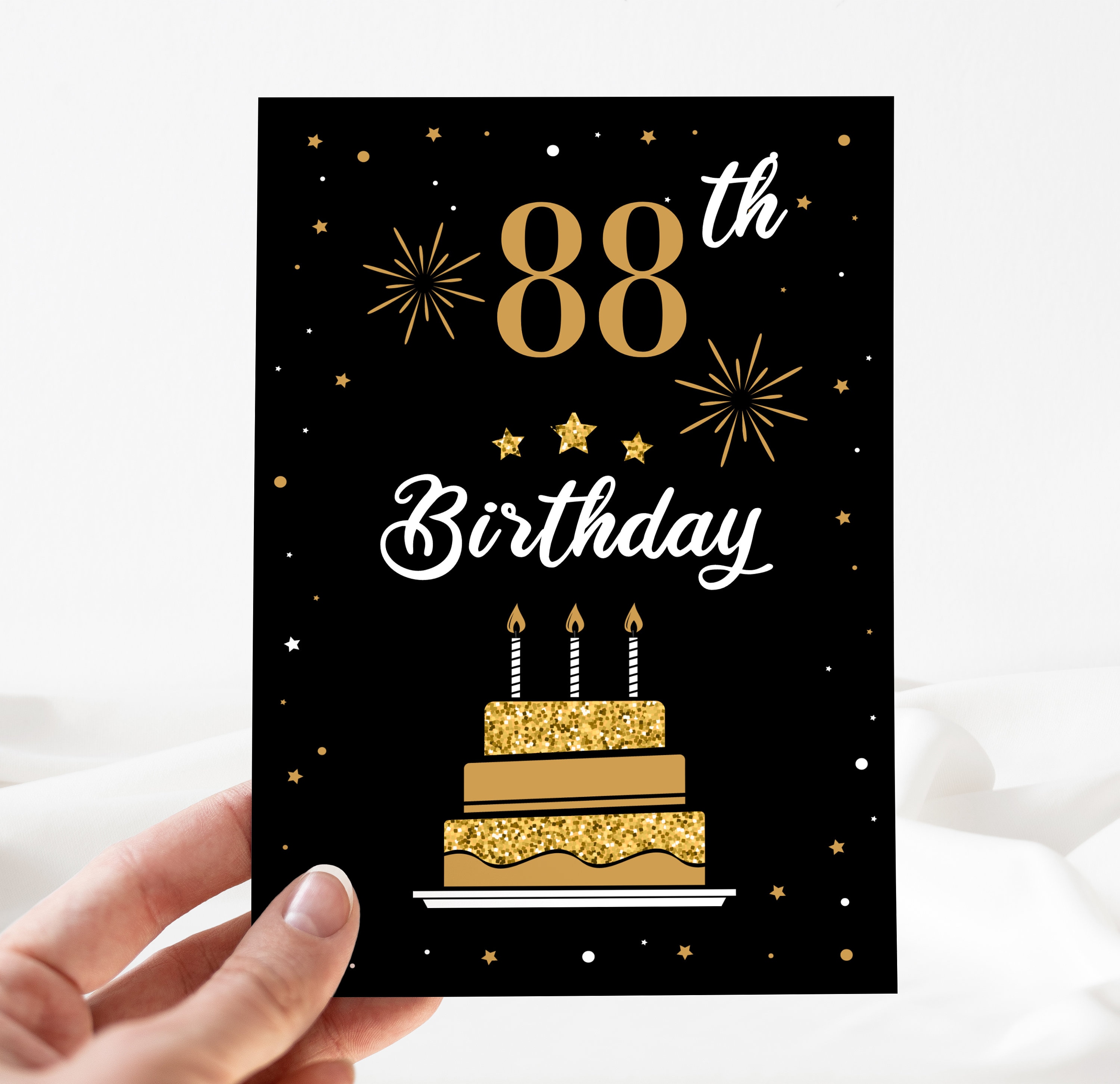 Funny Birthday Card, 88th Happy Birthday Card, 88th Birthday Card ...