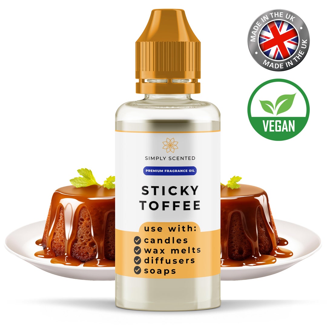 Sticky Toffee Fragrance Oil 10ml for Candles, Melts, Soaps and ...