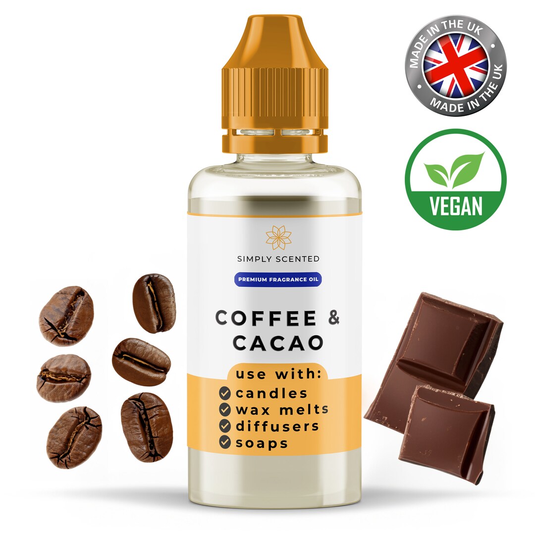 Coffee Cacao Fragrance Oil 10ml | for Candles, Melts, Soaps and ...