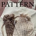 PATTERN for Crochet Mini Drawstring Bag - PDF PATTERN - Etsy