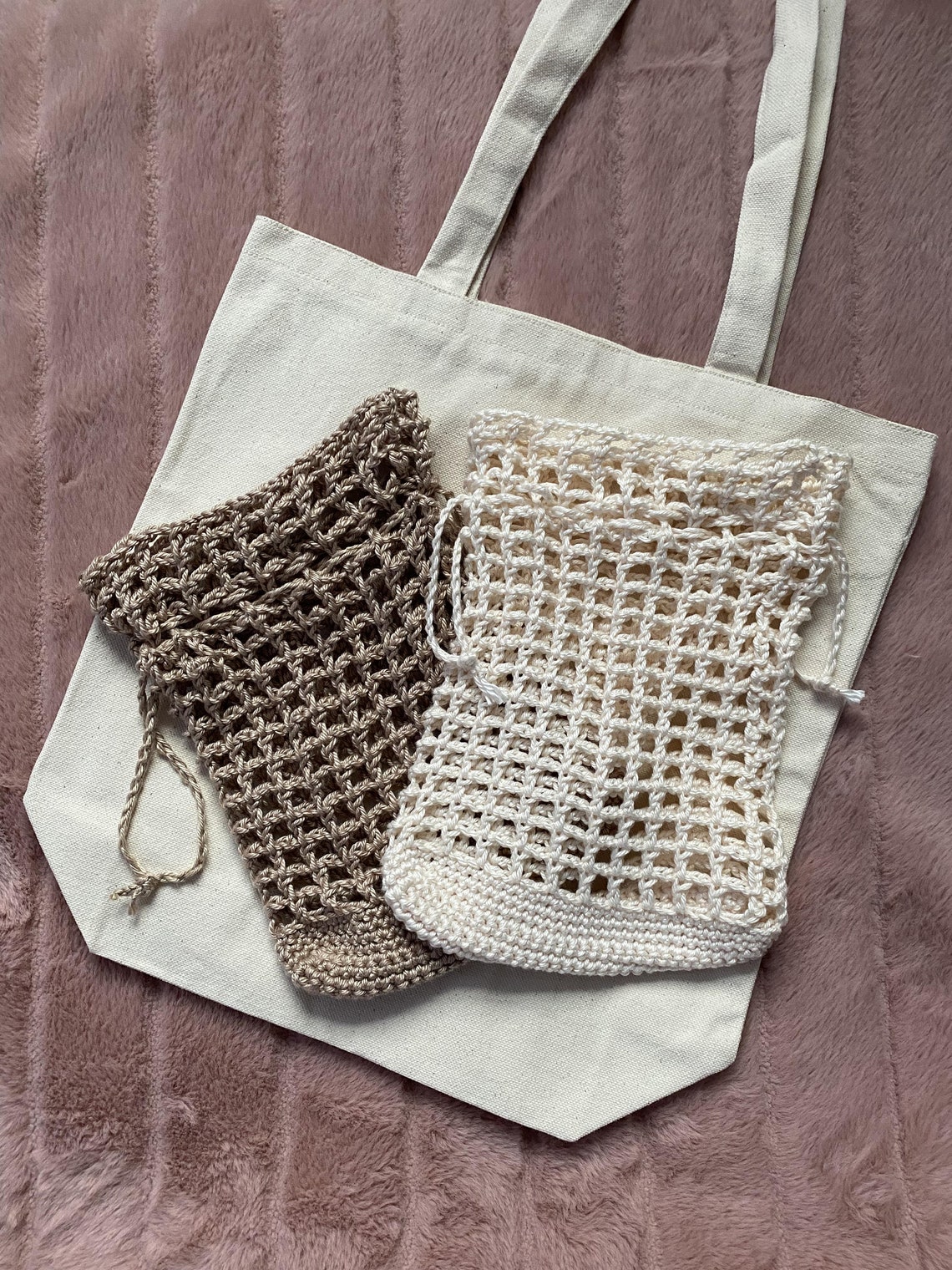PATTERN for Crochet Mini Drawstring Bag - PDF PATTERN - Etsy