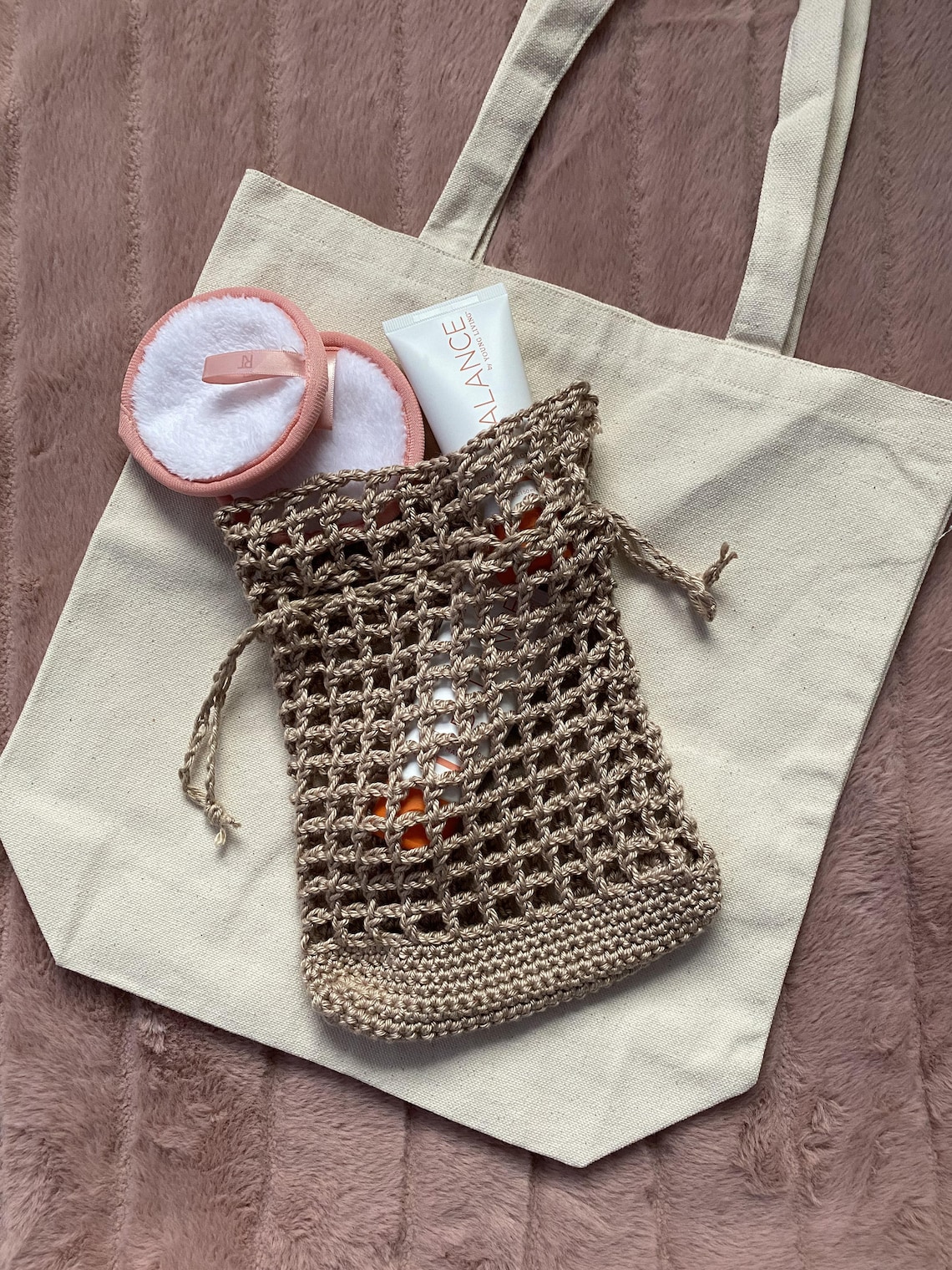 PATTERN for Crochet Mini Drawstring Bag - PDF PATTERN - Etsy