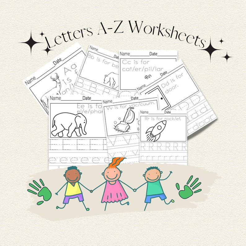 Tracing Sheets for Preschoolers and Toddlers, Digital Downloads ...