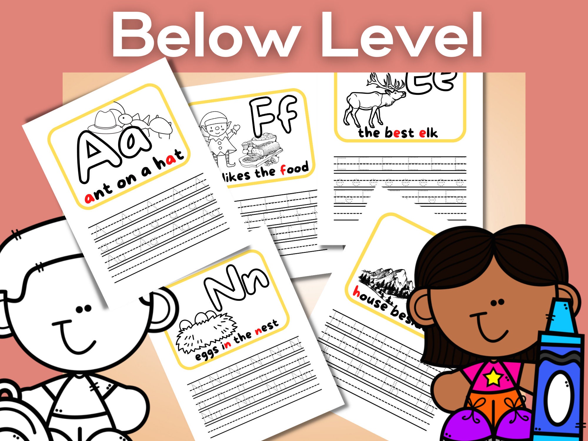 Alphabet Practice, Tracing Worksheets, Coloring Pictures, Preschool ...