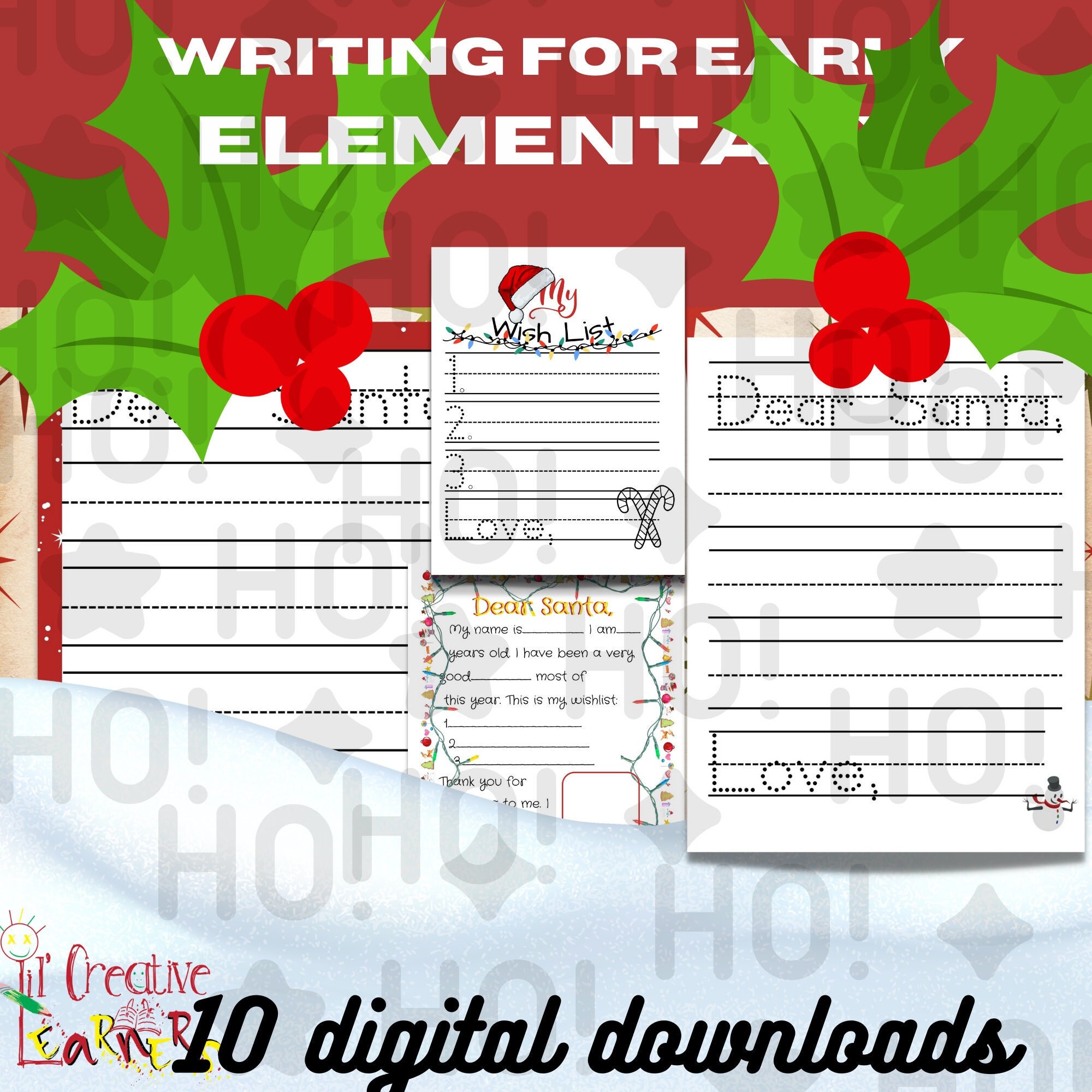 Santa Letter, Dear Santa, Letter Writing, Primary Writing, Christmas ...