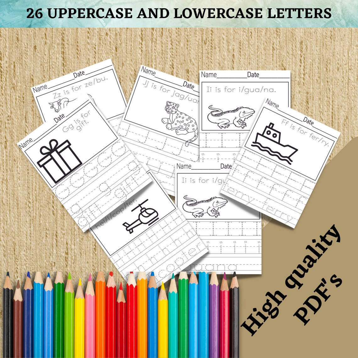 Tracing Sheets for Preschoolers and Toddlers, Digital Downloads ...