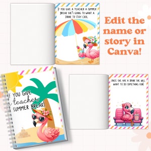 Printable Editable in Canva If You Give A Teacher A Cookie Gift Book ...