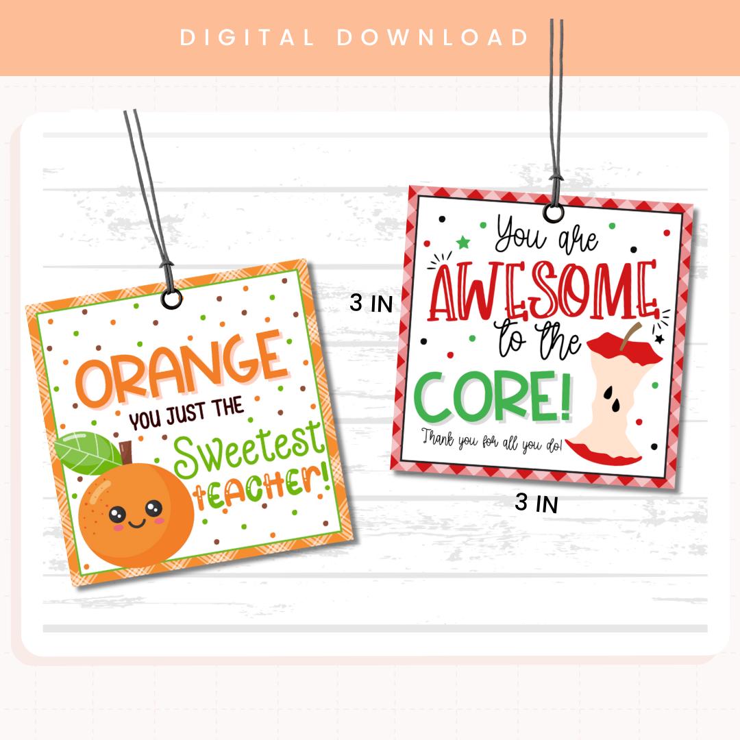 Printable 46 Teacher Appreciation Gift Tags | Teacher Gift Tags | Sweet ...