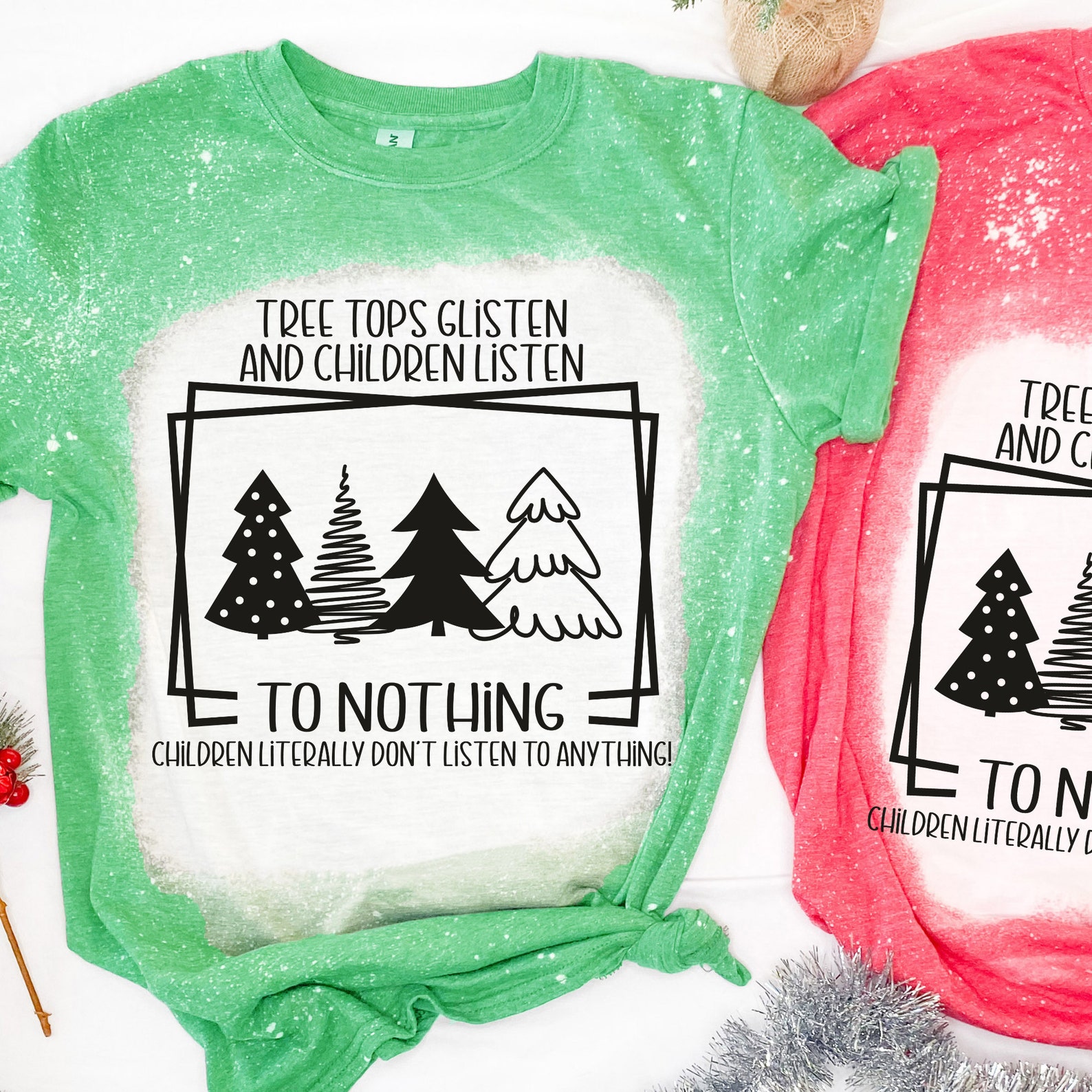 Tree Tops Glisten & Children Listen to Nothing SVG Design | Christmas ...