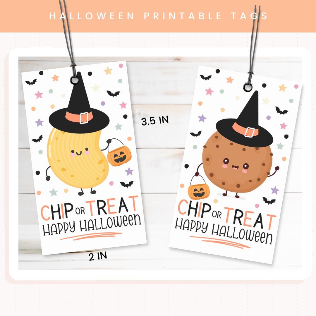 Halloween Treat Gift Tag Bundle | Poppin by to Say Happy Halloween ...