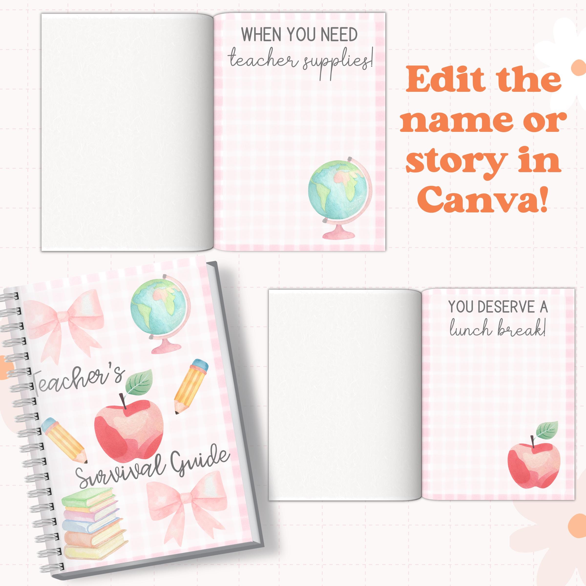Printable Teacher Gift Book | Teacher Appreciation Week Gift | Teacher ...