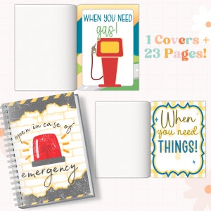 Printable in Case of Emergency Gift Card Book | Get Well Soon ...