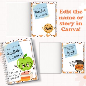 Printable If You Give A Teacher A Cookie Gift Book | Teacher ...