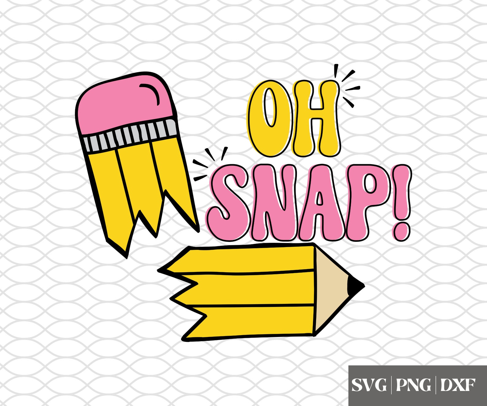 Oh Snap Broken Pencil SVG Back to School SVG First Day of School Last ...