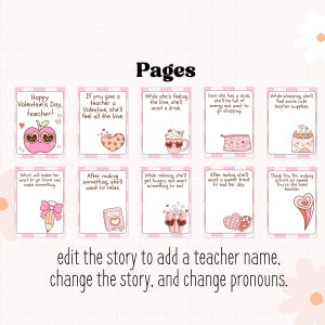 Printable Valentine If You Give A Teacher A Cookie Gift Card Book ...