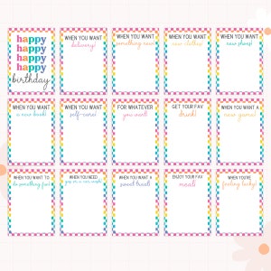 Printable Happy Birthday Gift Card Book | Teen Gift Card Book | Adult ...
