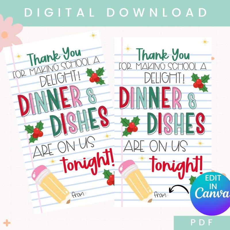 Teacher Note Christmas - Etsy