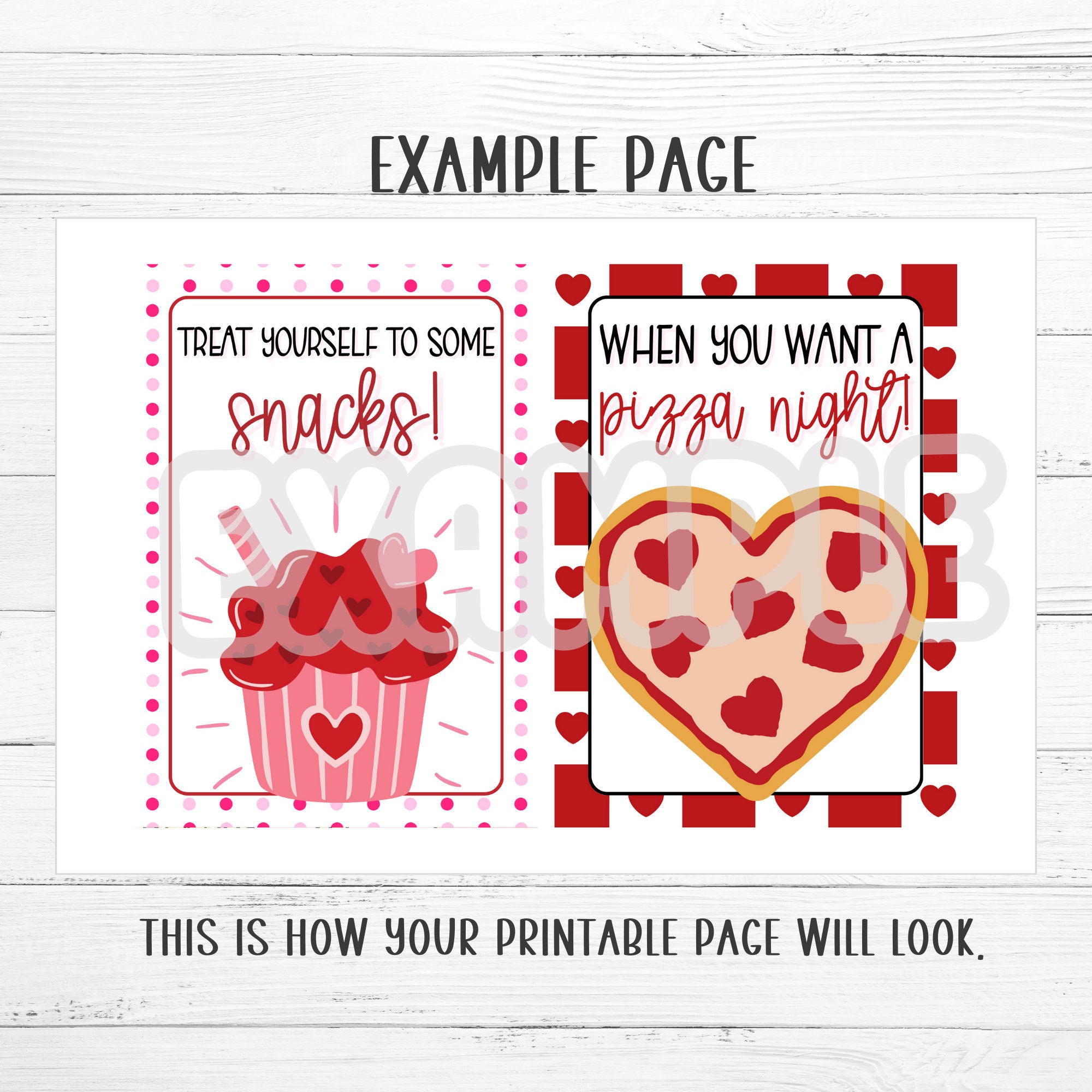 Printable Valentine Kid Tween Gift Card Book | Teen Girl Gifts | Teen ...