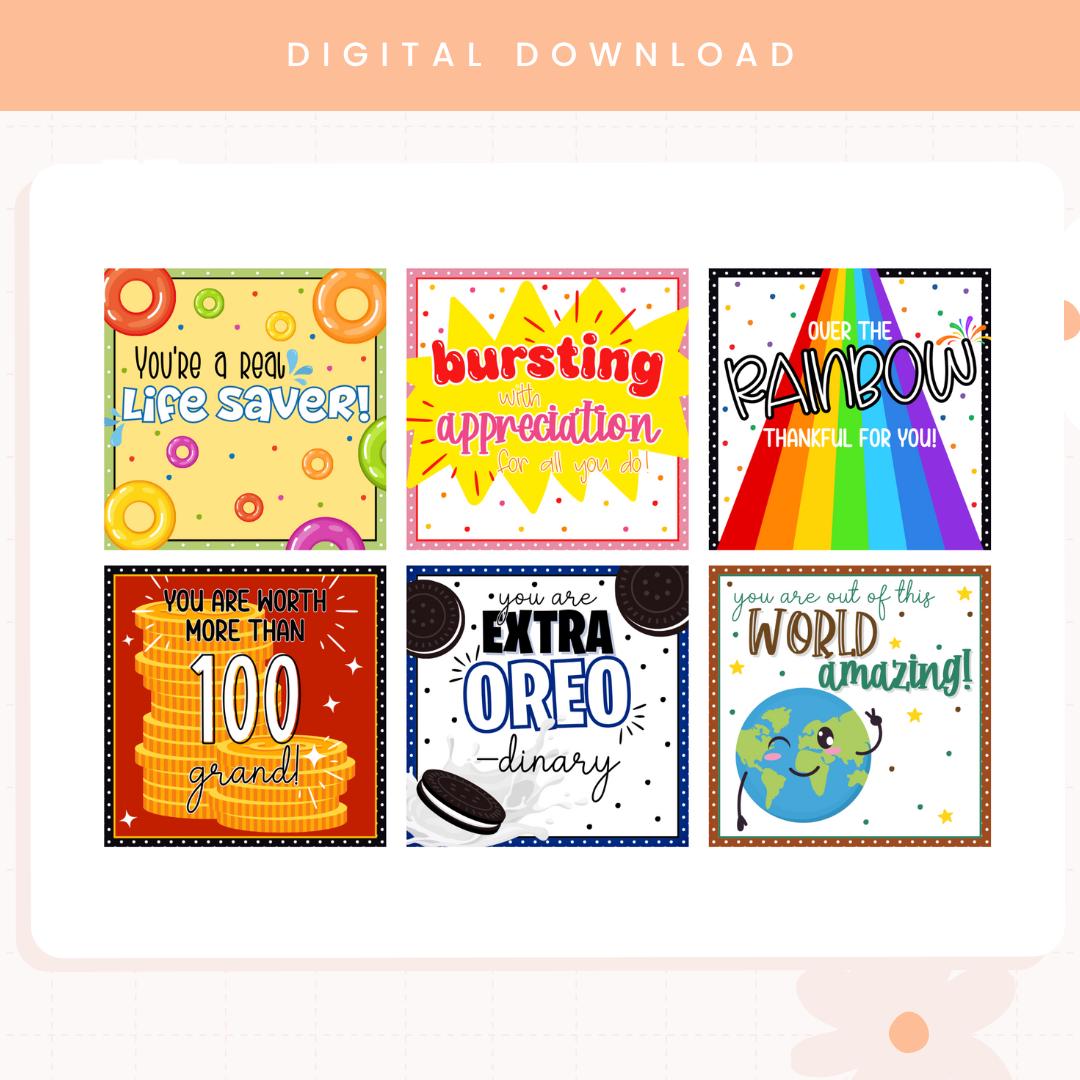 Printable 36 Appreciation Gift Tags | Teacher Gift Tags | Employee Gift ...