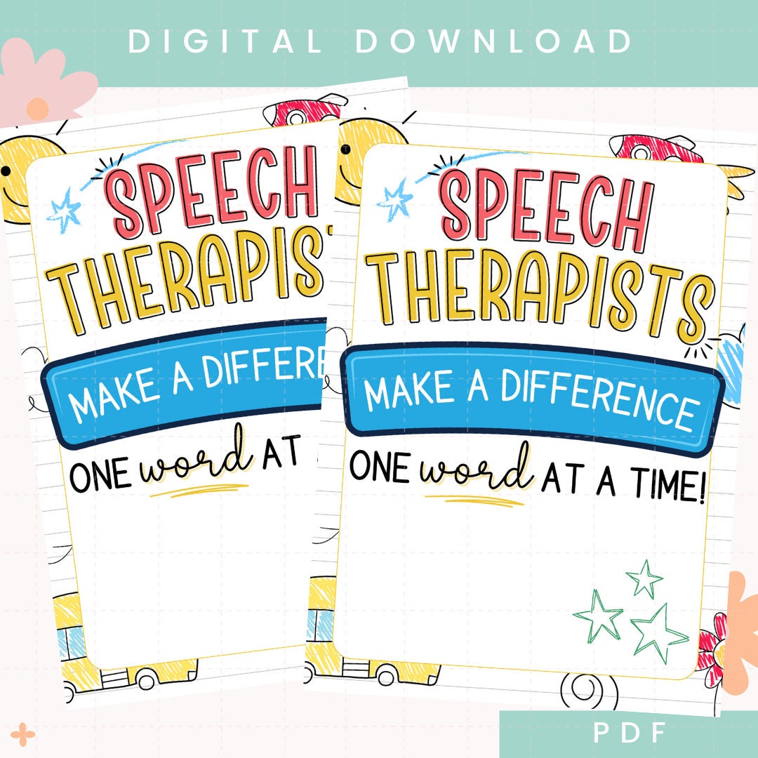 Printable Speech Therapist Gift Card Holder Speech Teacher Thank You ...