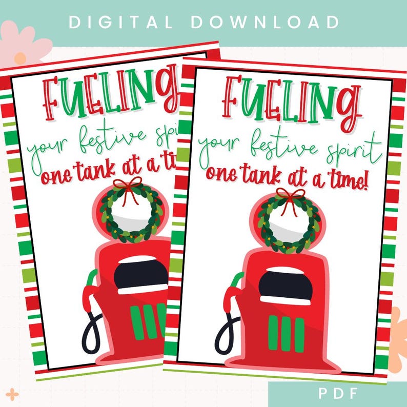Christmas Gas Gift Card Holder | Teacher Christmas Gift | Employee ...