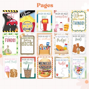 Printable in Case of Emergency Gift Card Book | Get Well Soon ...