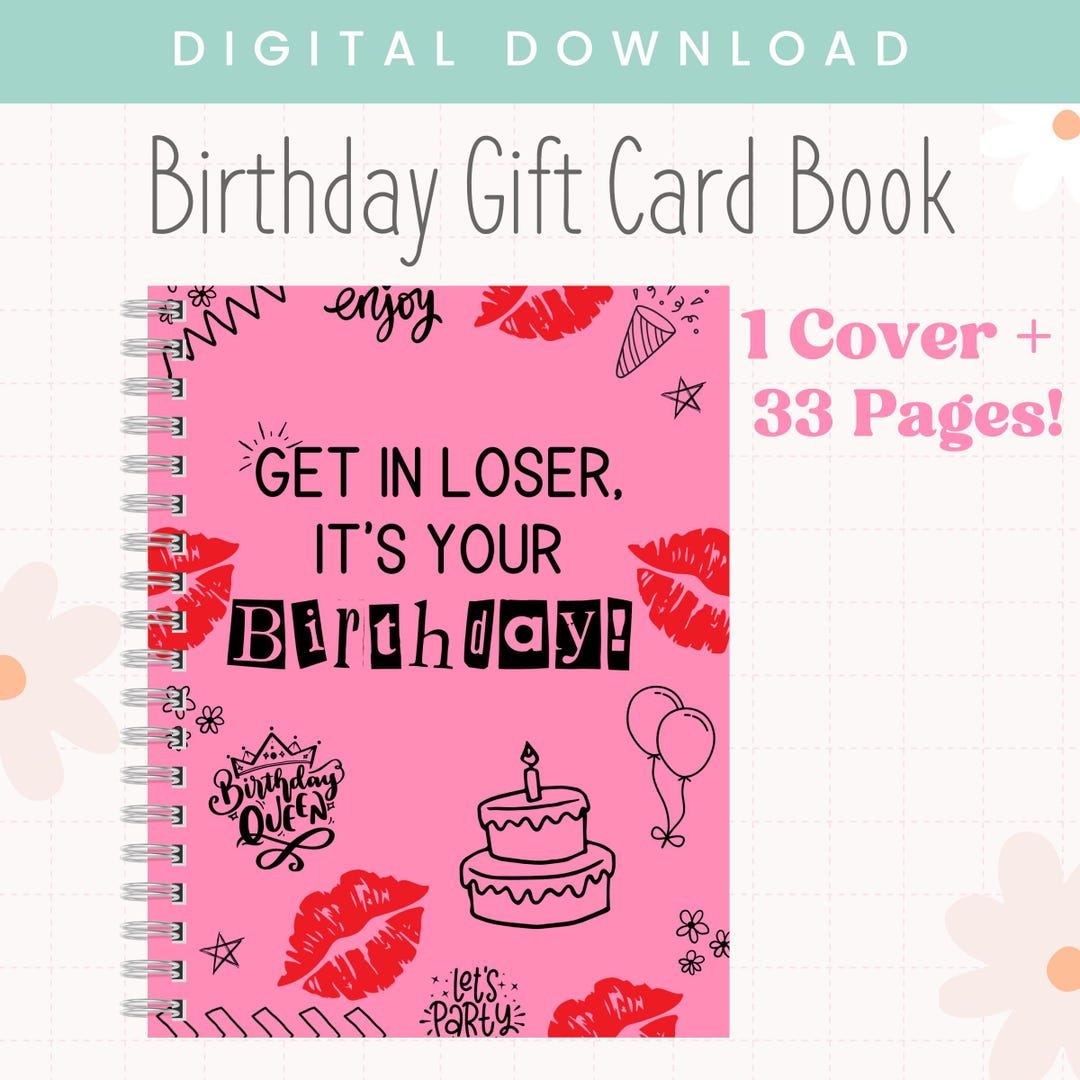 Birthday Gift Card Book | Birthday Care Package | Birthday Gift ...