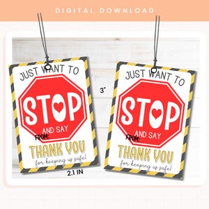 Printable Crossing Guard Gift Tags | Safety Guard Appreciation Gift ...