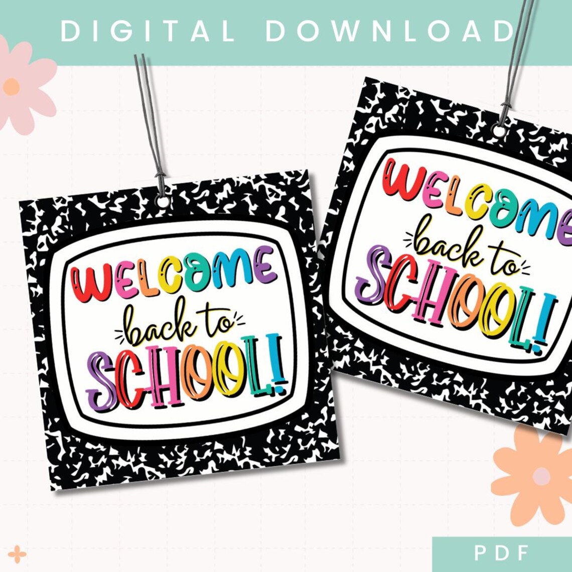 Welcome Back to School Gift Tag | First Day of School | Back to School ...