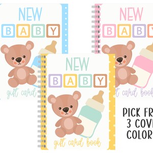 New Baby Gift Card Book Printable | Baby Shower Gift | Pregnancy Gifts ...