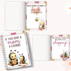 Printable If You Give A Mom A Cookie Gift Card Book | Mom Birthday Gift ...