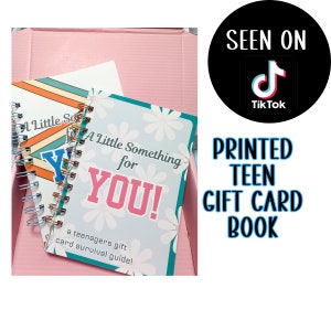Printed Teen Gift Card Book | Teen Girl Gifts | Teen Boy Gifts ...