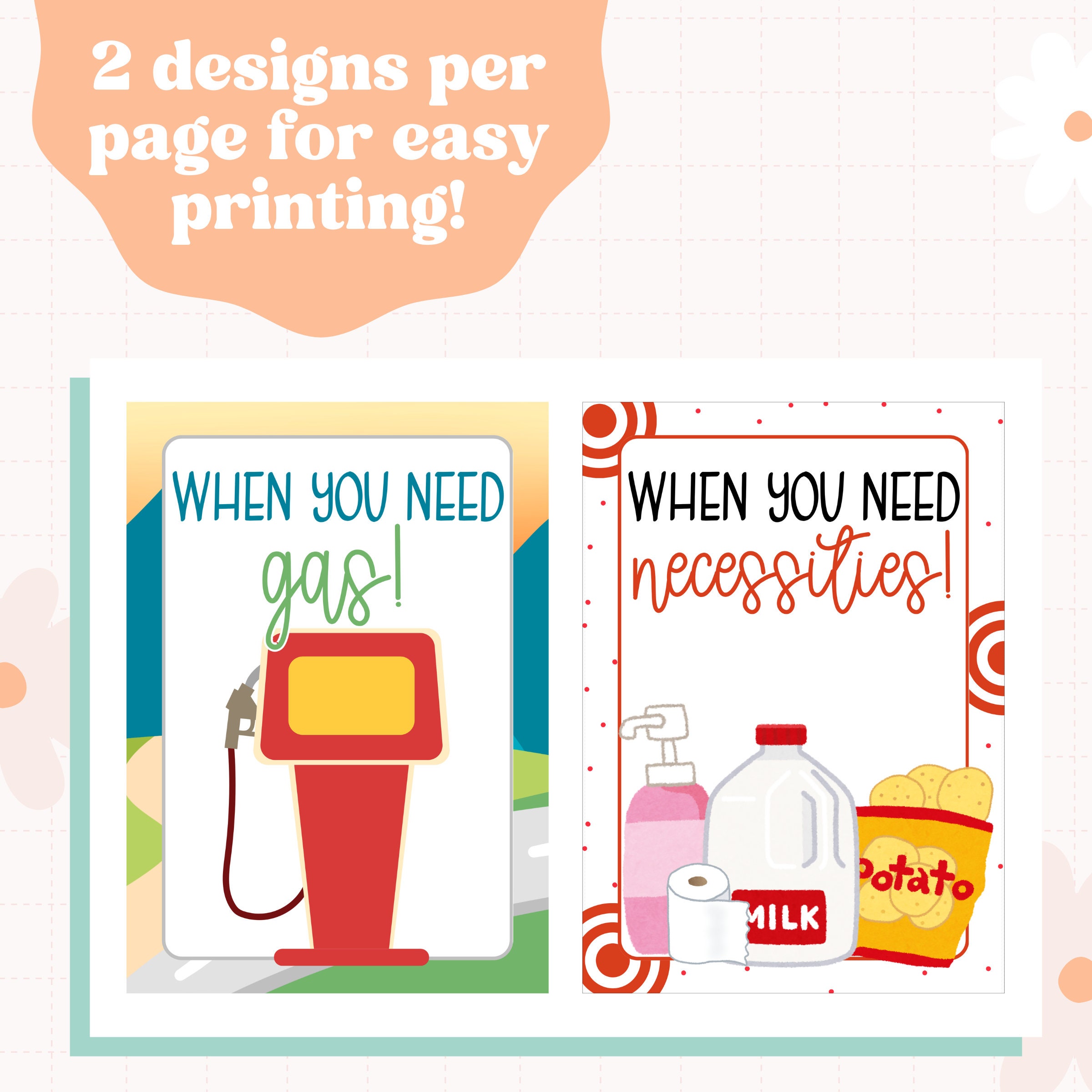 Printable in Case of Emergency Gift Card Book | Get Well Soon ...