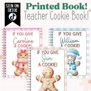 Printed If You Give a Cookie Christmas Book | Holiday Teacher Gift ...