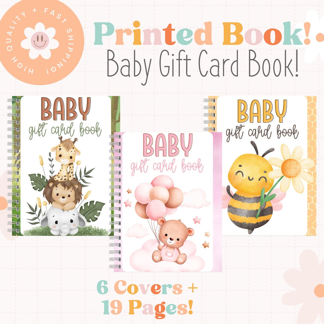 Printed New Baby Gift Card Book | Baby Shower Gift | Pregnancy Gifts ...
