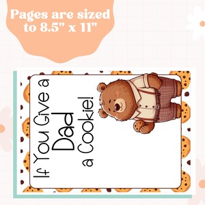 Printable If You Give A Dad A Cookie Gift Card Book | Dad Birthday Gift ...