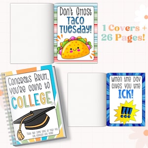 Printable Funny College Gift Card Book | College Gift Card Photo Album ...