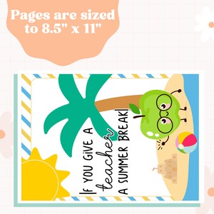 Printable Editable in Canva If You Give A Teacher A Cookie Gift Book ...