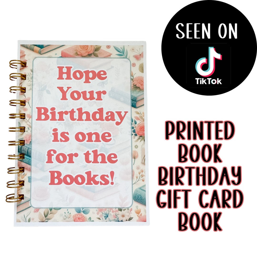Printed Happy Birthday Gift Card Book Teen Girl Birthday Women's ...