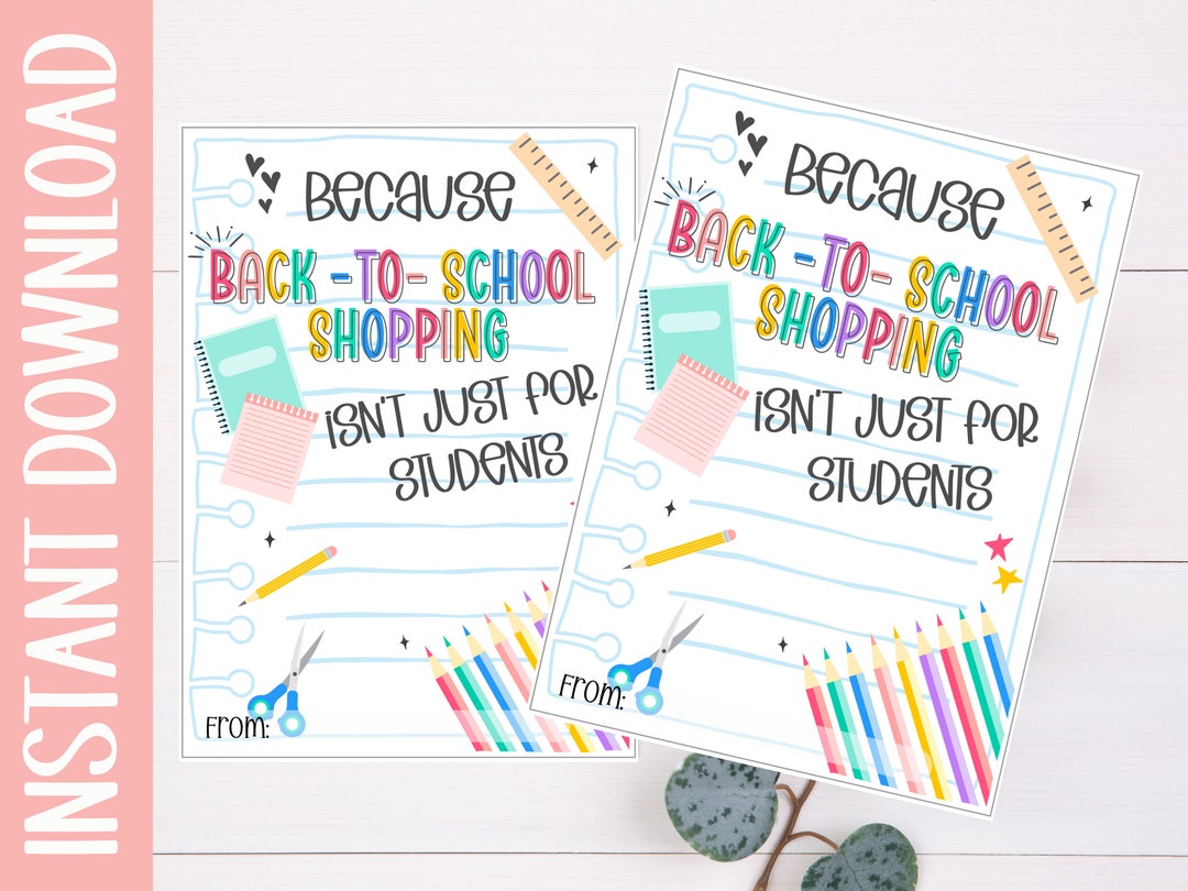 Back to School Teacher Gift Card Holder Teacher Appreciation Gift Card ...