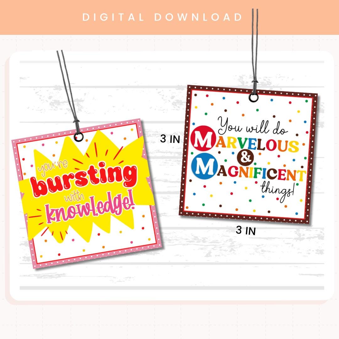 Printable 42 College Finals Gift Tags | College Care Package | Finals ...