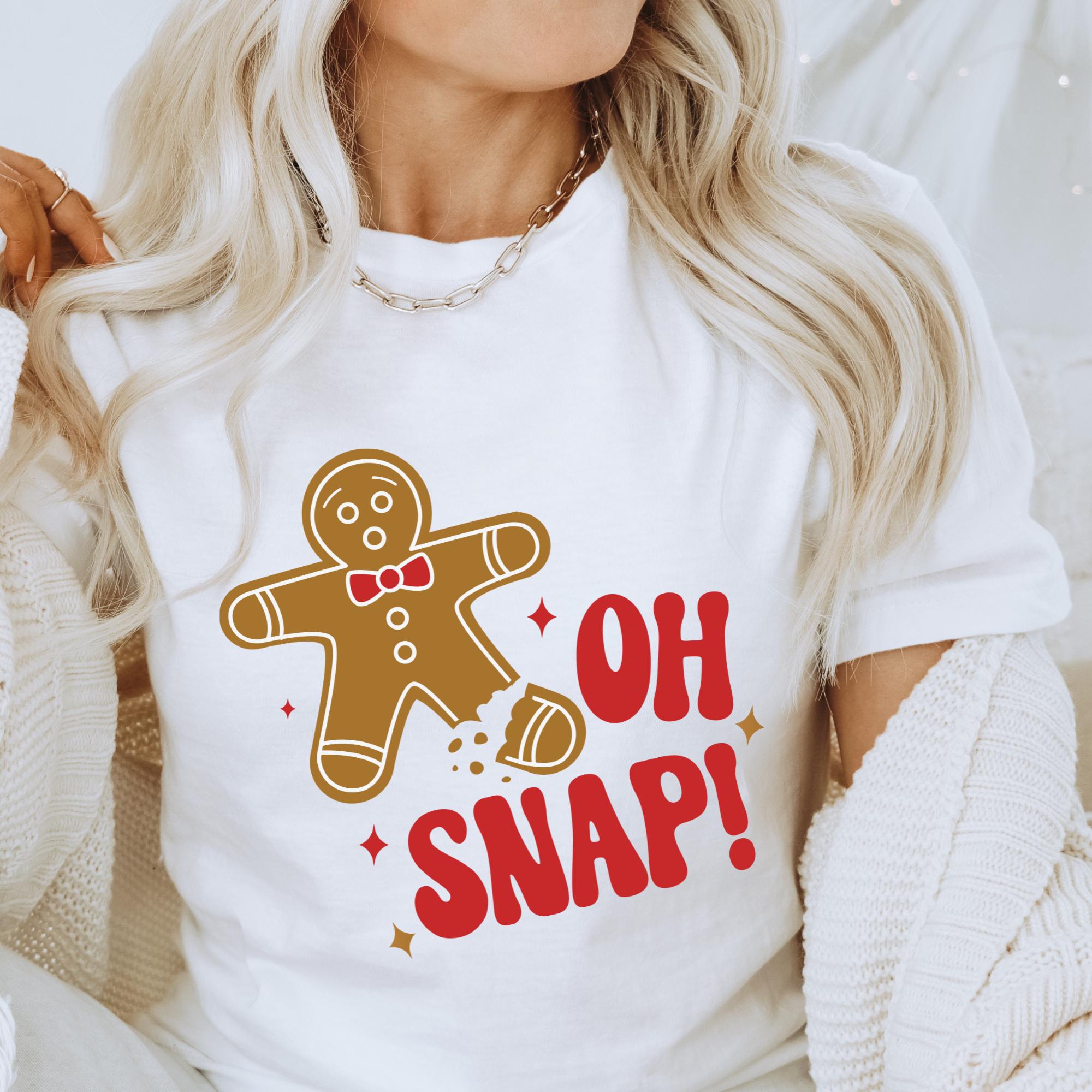 Oh Snap SVG | Oh Snap Gingerbread Man SVG | Funny Gingerbread Man ...