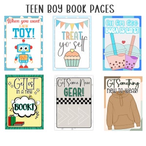 Printed Teen Gift Card Book | Teen Girl Gifts | Teen Boy Gifts ...