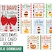 Printable Christmas Food Gift Card Book | Christmas Gift Card Holder ...