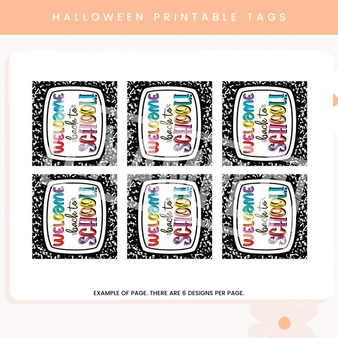 Welcome Back to School Gift Tag | First Day of School | Back to School ...