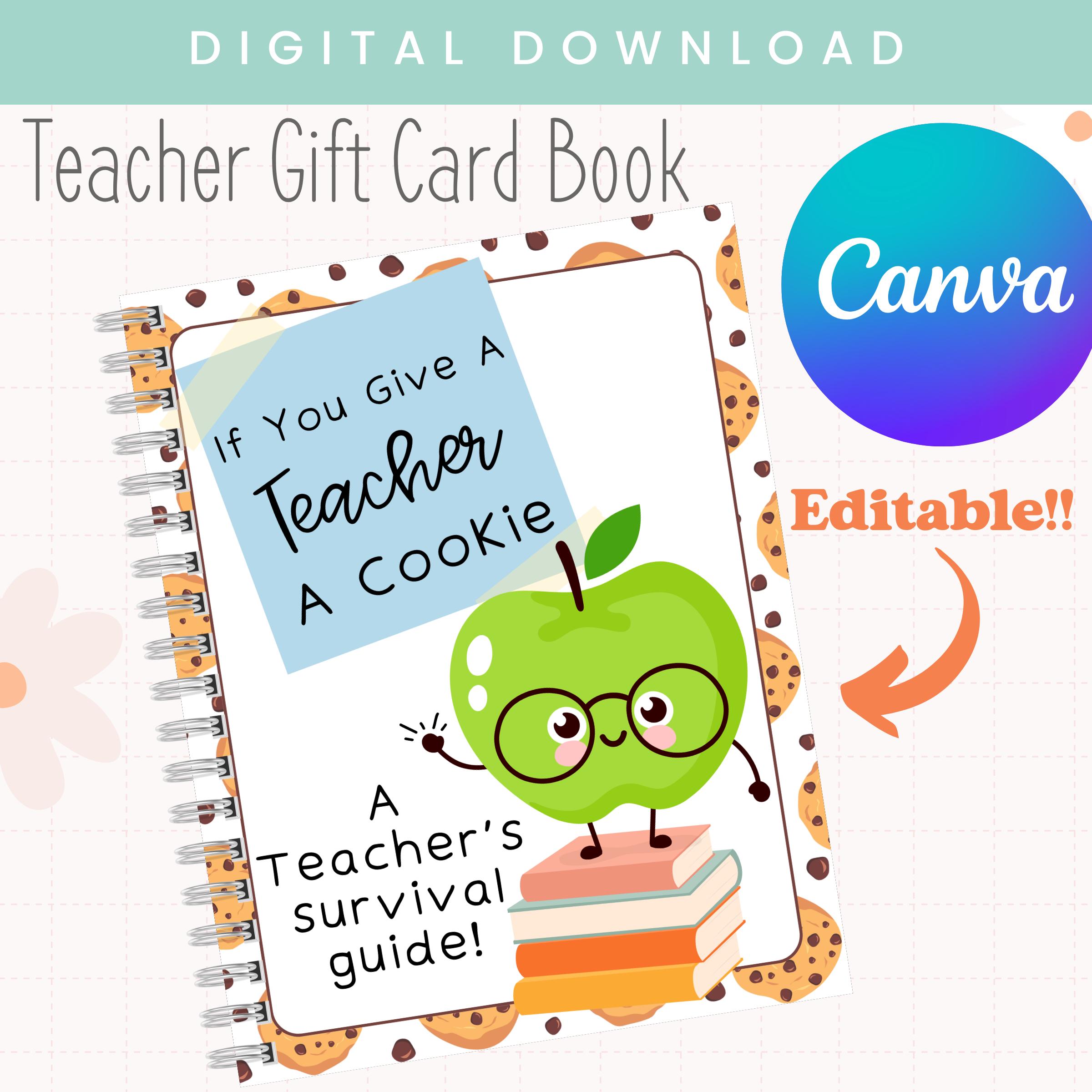 Printable If You Give A Teacher A Cookie Gift Book | Teacher ...