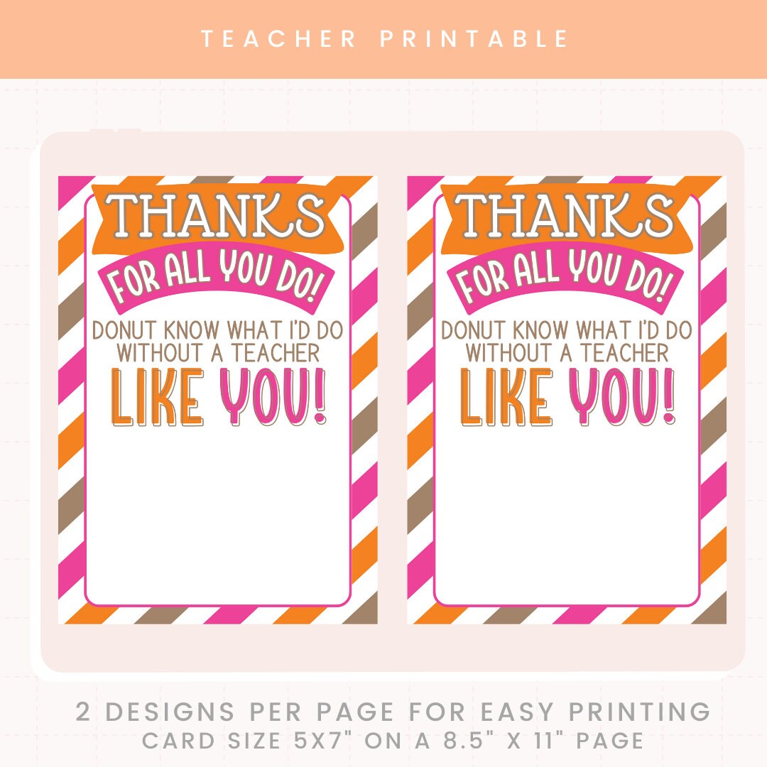 Printable Coffee Teacher Appreciation Gift Card Holder | Teacher ...