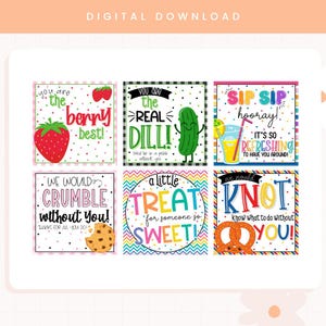 Printable 36 Appreciation Gift Tags | Teacher Gift Tags | Employee Gift ...