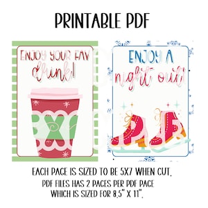 Printable Christmas Gift Card Book | Christmas Gift Card Holder ...